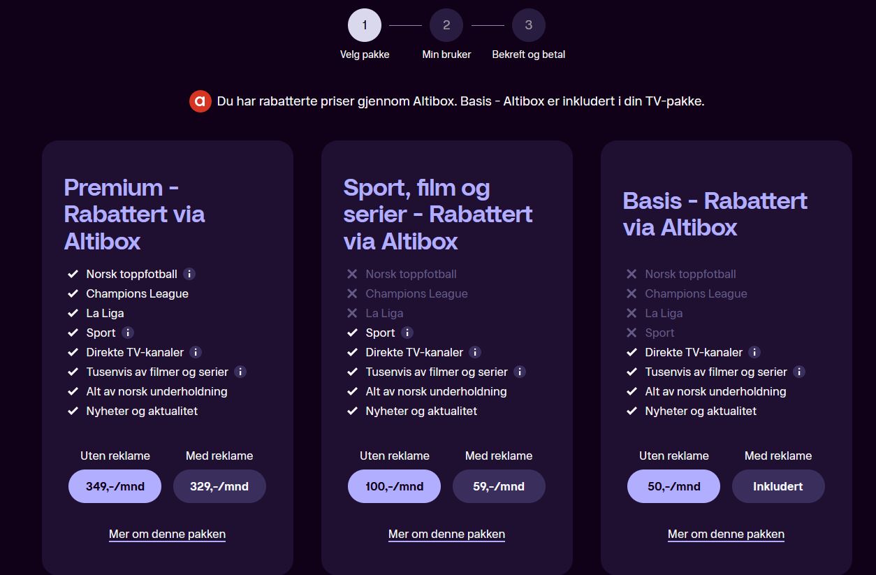 Oppgrader til riktig TV 2 Play-pakke - Altibox